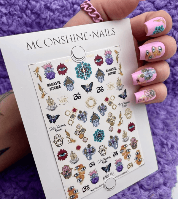 Moonshine Nails Its Karma Babe Decal/Slider (large) - Nail Mart USA