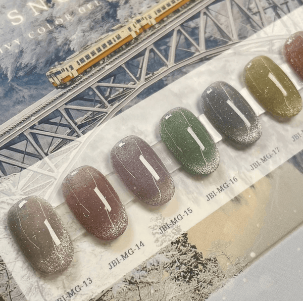 JIN.B Snow Day Collection- 8 PCS Magnetic Syrup Gel Polish - Nail Mart USA
