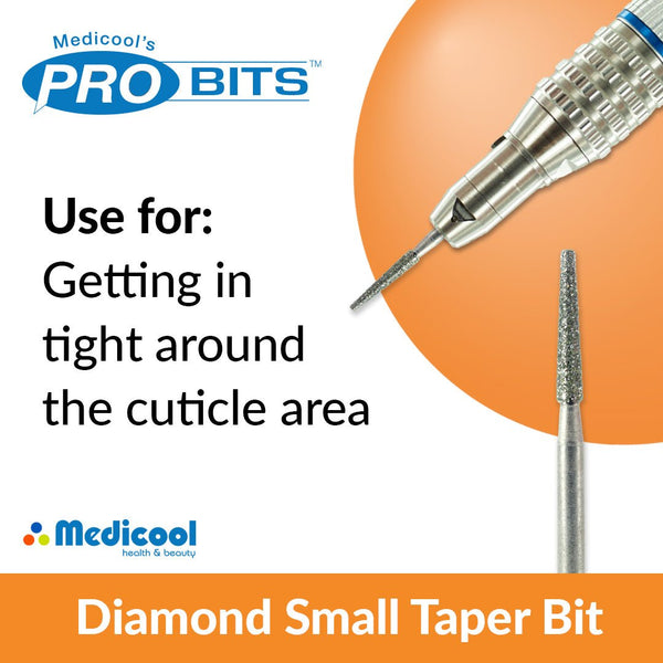 Medicool Diamond Small Taper Bit for Nails - Nail Mart USA