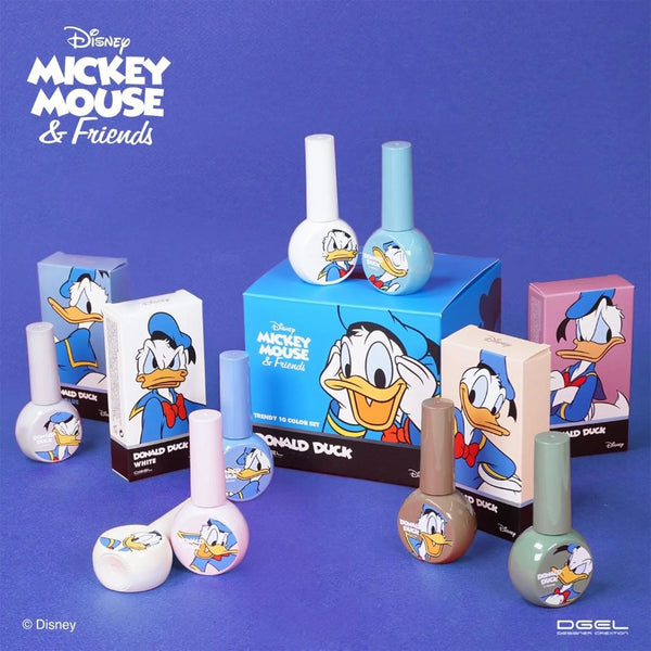 DGEL Disney Donald Duck Gel Polish - 10 Color Set - Nail Mart USA
