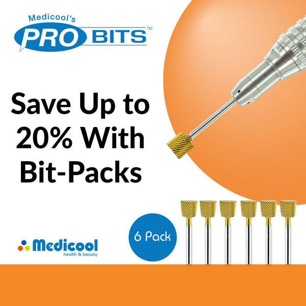 Medicool Gold Carbide Inverted Backfill Bits -CC8- for Nails - Nail ...