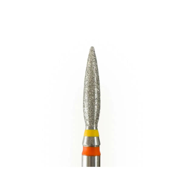 KMIZ Twin Diamond Sharp Tip Flame E-File Nail Drill Bit - Extra Fine ...