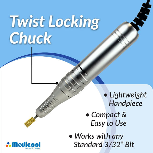 Medicool Turbo File II + Bit Kit 2 - Nail Mart USA