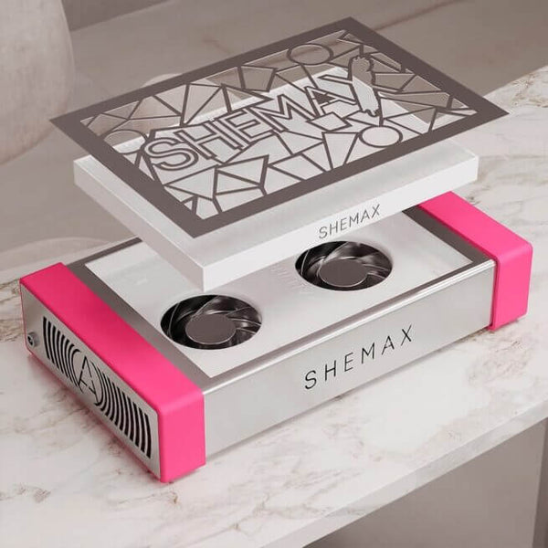 SHEMAX Style PRO Professional Dust Collector - Pink - Nail Mart USA